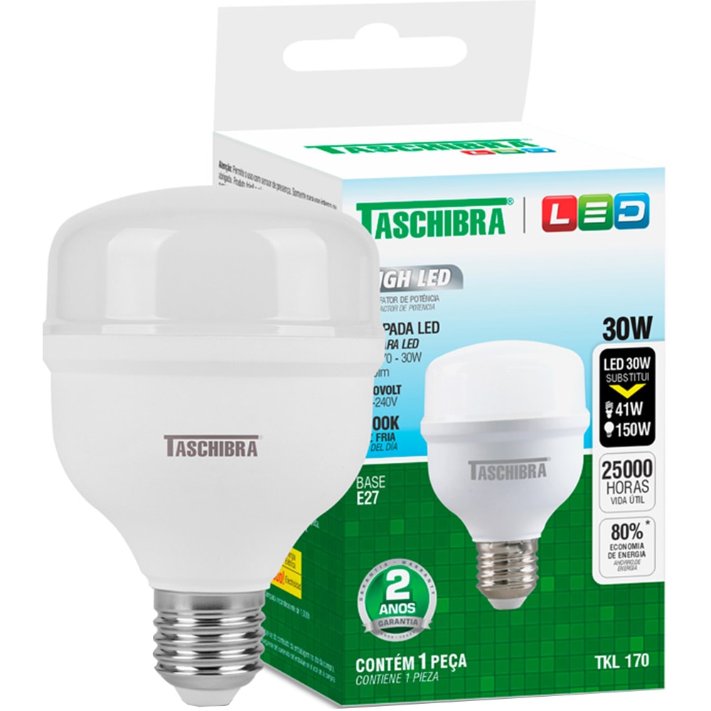Lâmpada Taschibra High Led TKL 30w 170V - Destro