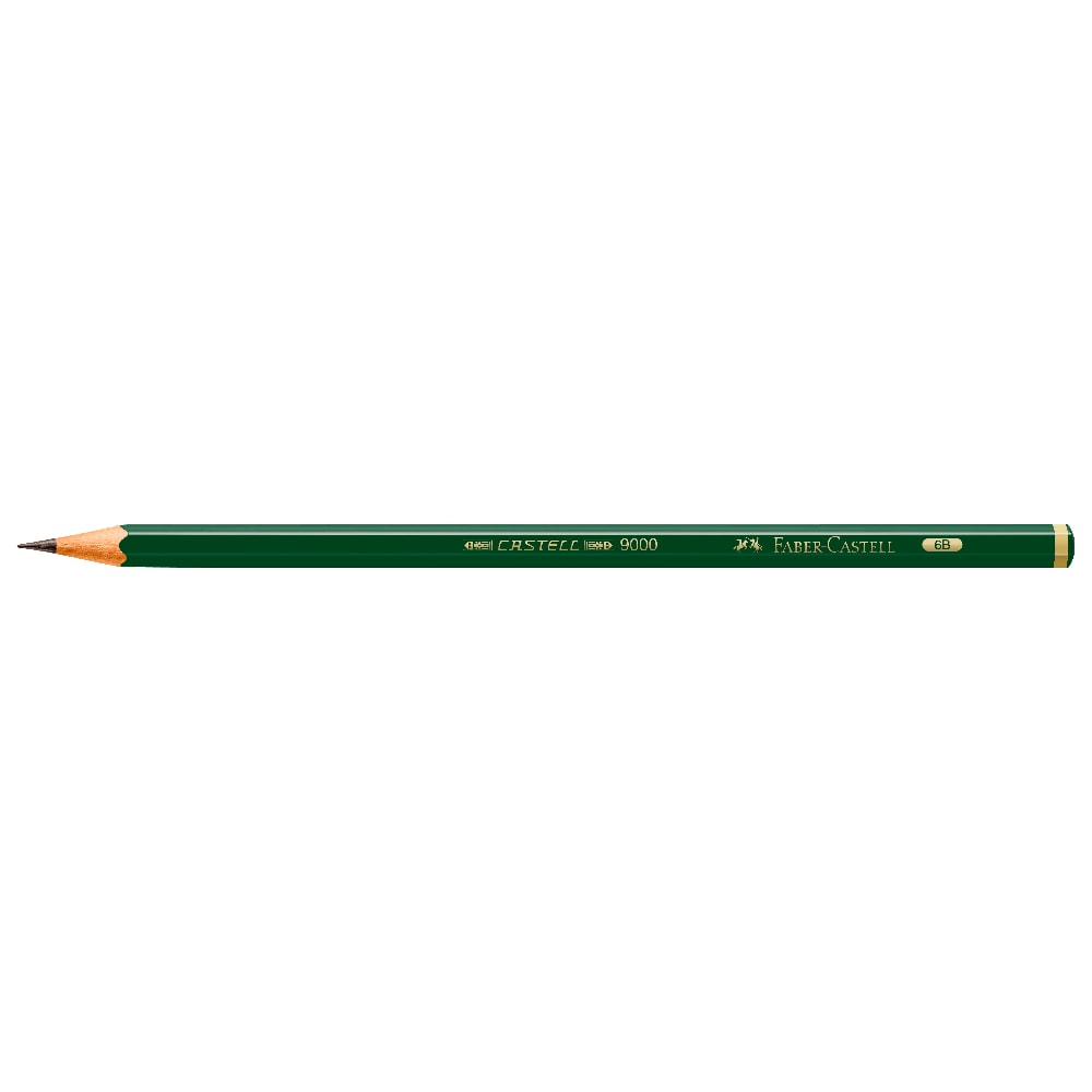 Lápis Preto Grafite Faber-Castell Ecolápis 9000 6B - Destro