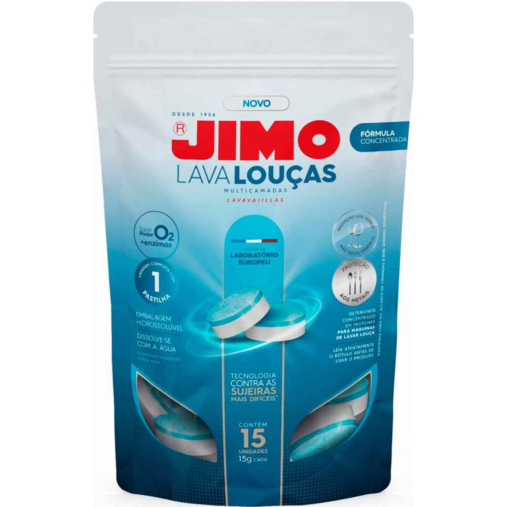 Lava Louças Jimo Multicamadas Pastilhas Pouch 15Un - Destro