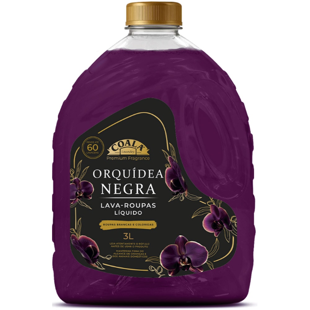 Lava Roupas Coala Laundry Orquídea Negra Líquido 3L - Destro