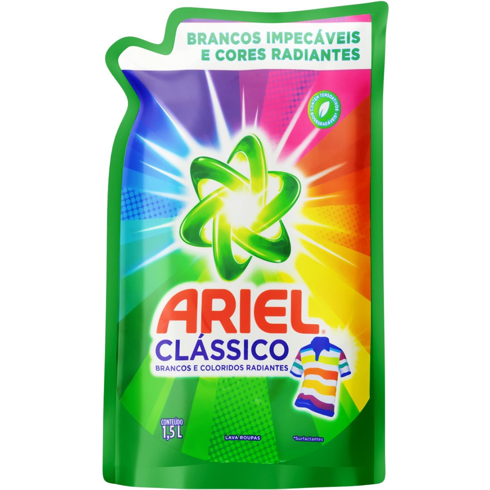 Lava Roupas Líquido Ariel Clássico 1,5L - Destro