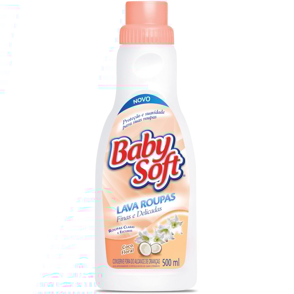 Lava Roupas Líquido Baby Soft Coco 500ml - Destro