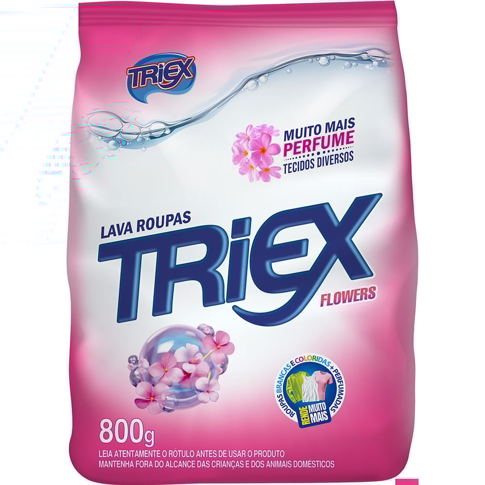 Lava Roupas Triex Flower Concentrado 800g - Destro
