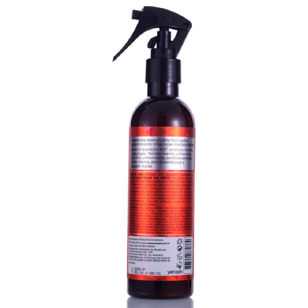 Leave-in Spray Yenzah One Minute Repair 240ml - Destro