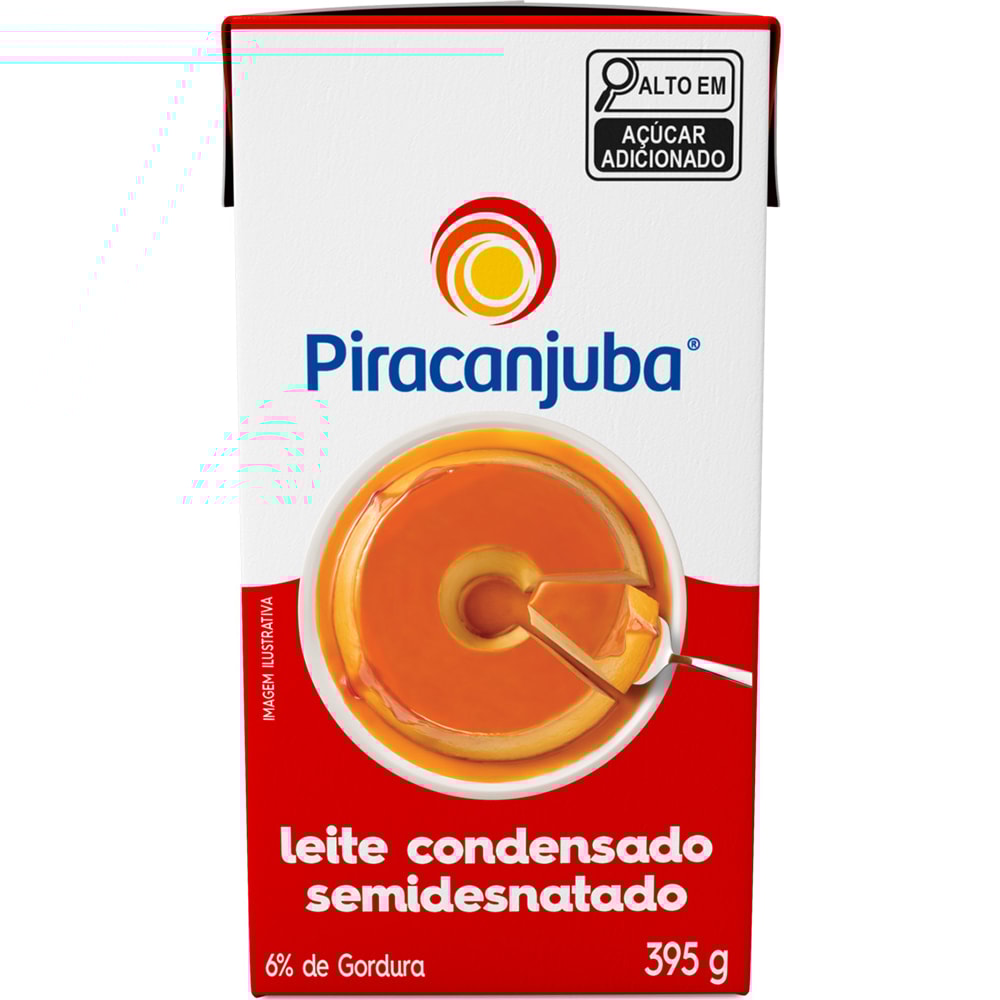 Leite Condensado Semidesnatado Piracanjuba TP 395g - Destro