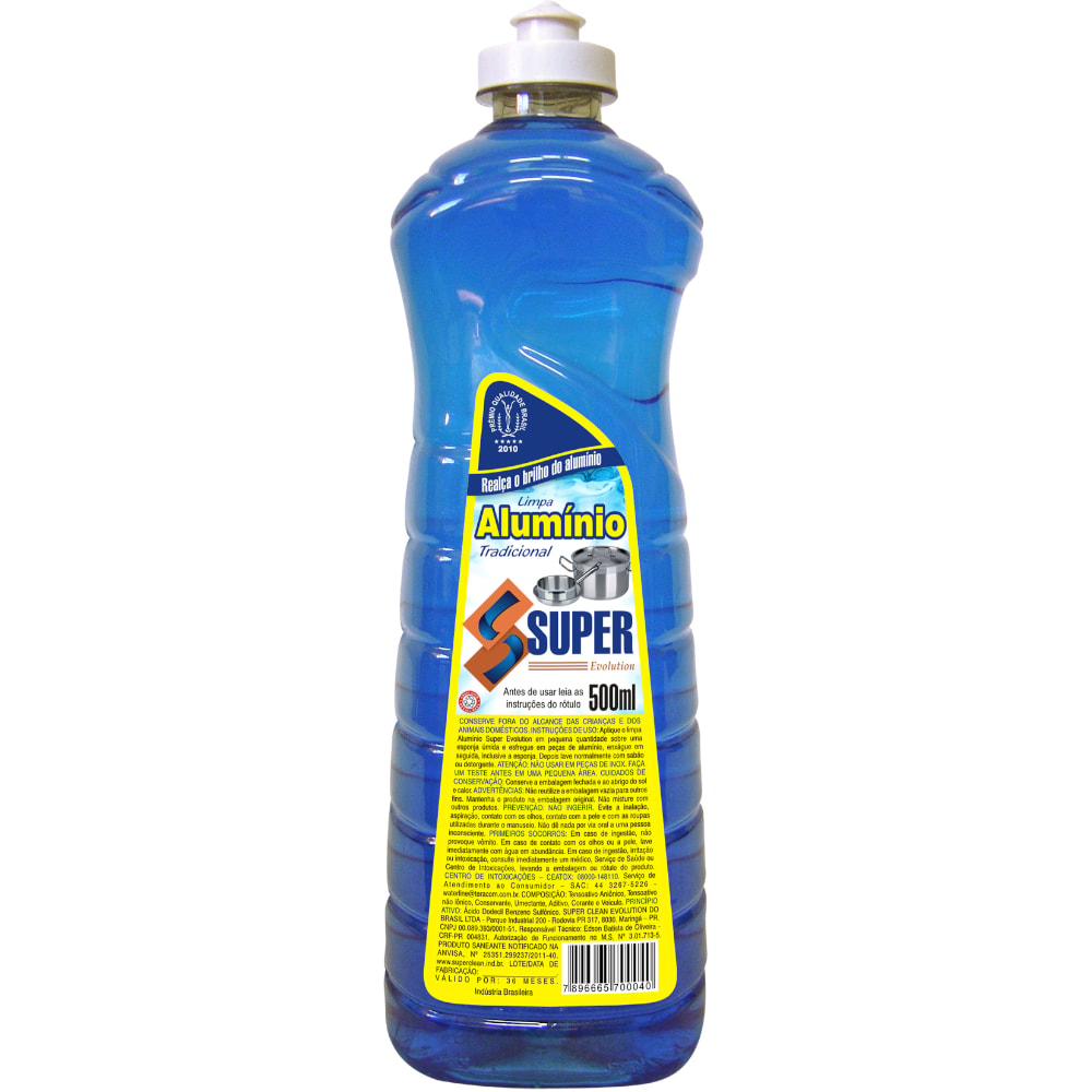 Limpa Alumínio Super Clean 500ml - Destro