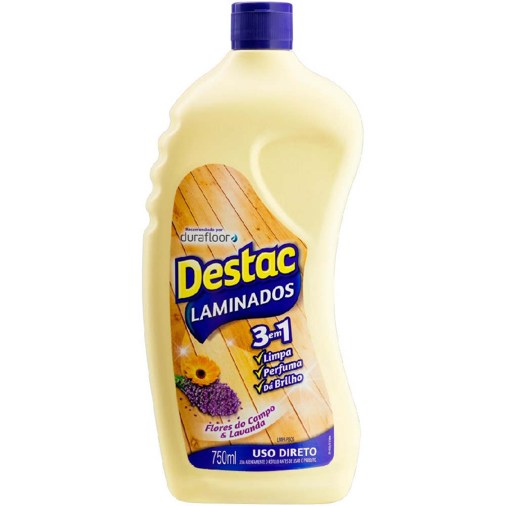 Limpa Pisos Destac Laminados Flores do Campo e Lavanda 750ml - Destro