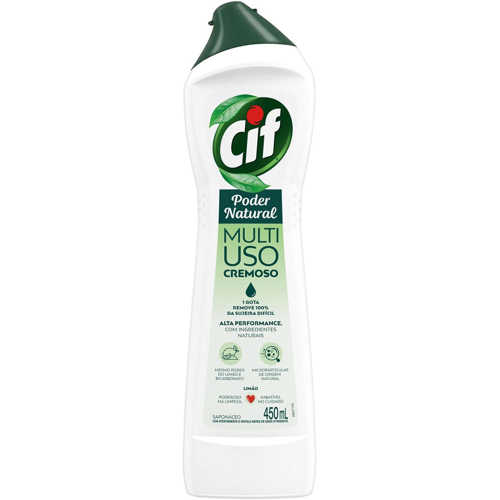 Limpador Cif Cremoso Limão 450ml - Destro
