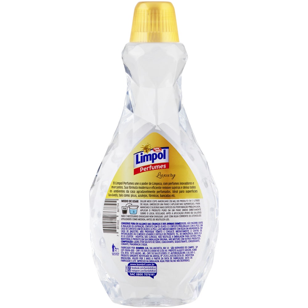 Limpador Limpol Perfumes Luxury 500ml - Destro
