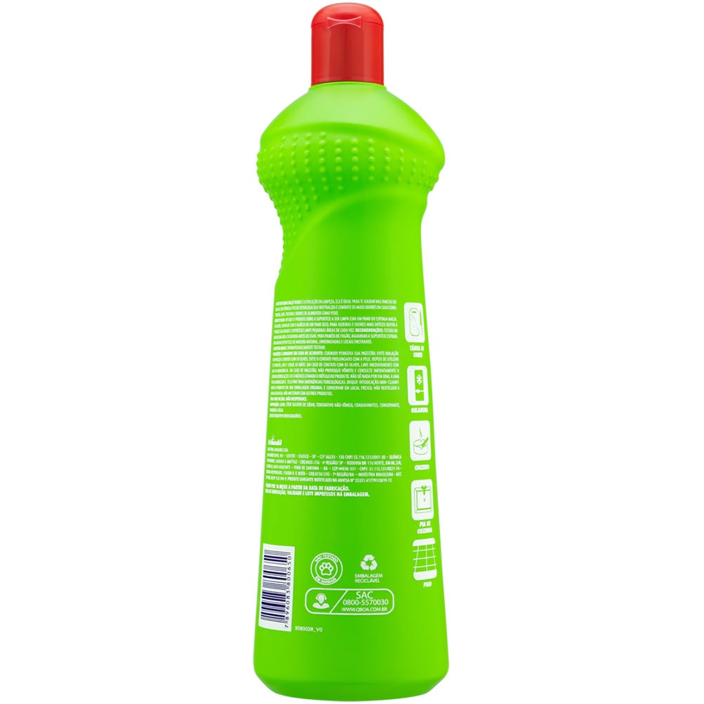 Limpador Multiuso Qboa Maçã Verde 500ml - Destro