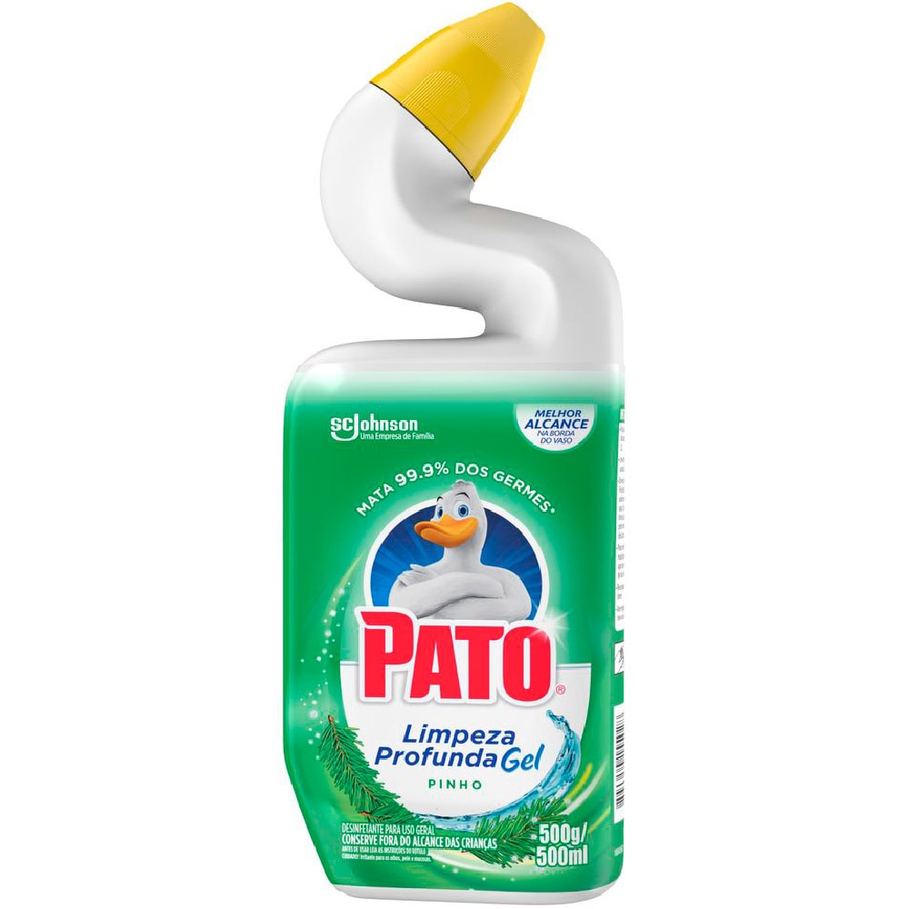 Limpador Sanitário Pato Limpeza Profunda Gel Pinho 500ml - Destro