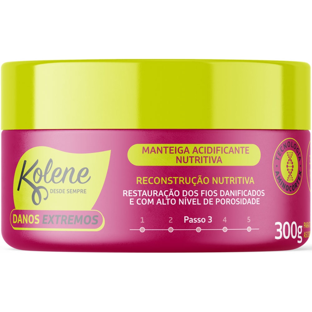 Manteiga Nutritiva Kolene Acidificante Danos Extremos 300g - Destro