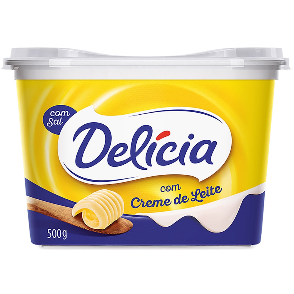 Margarina Delícia Com Sal 500g - Destro