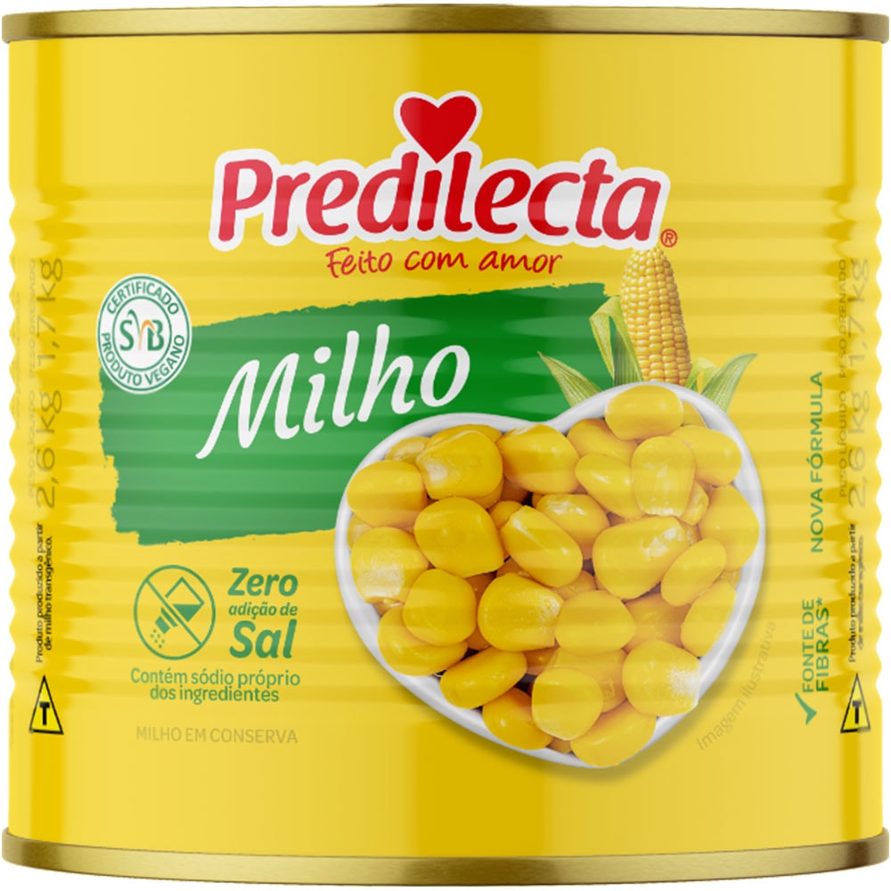 Milho Verde Predilecta Lata 1,7Kg - Destro