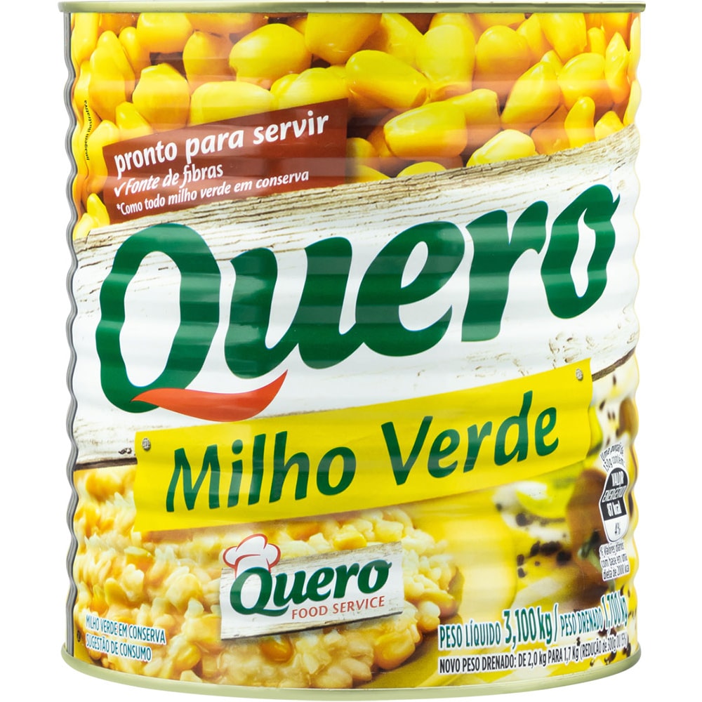 Milho Verde Quero Em Conserva Lata 1,7kg - Destro