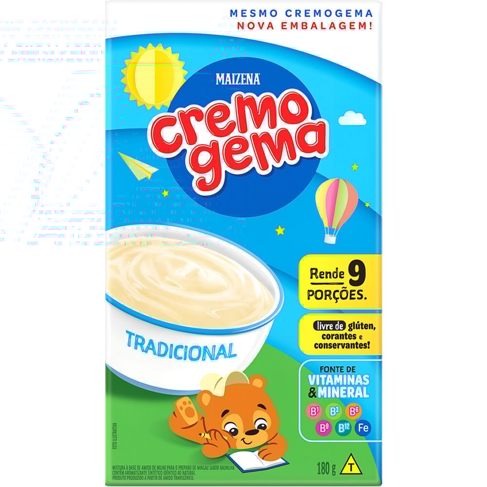 Mingau Tradicional Cremogema Maizena 180g - Destro