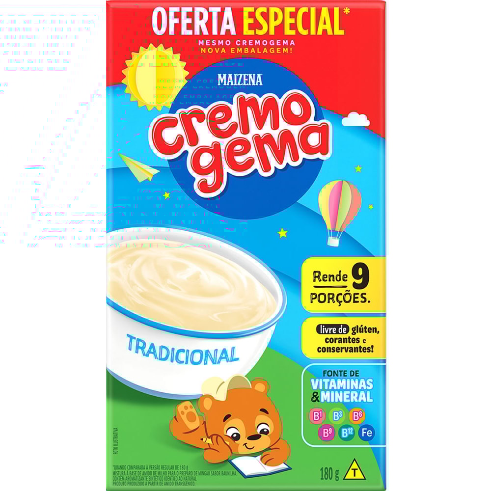 Mingau Tradicional Maizena Cremogema 180g - Destro