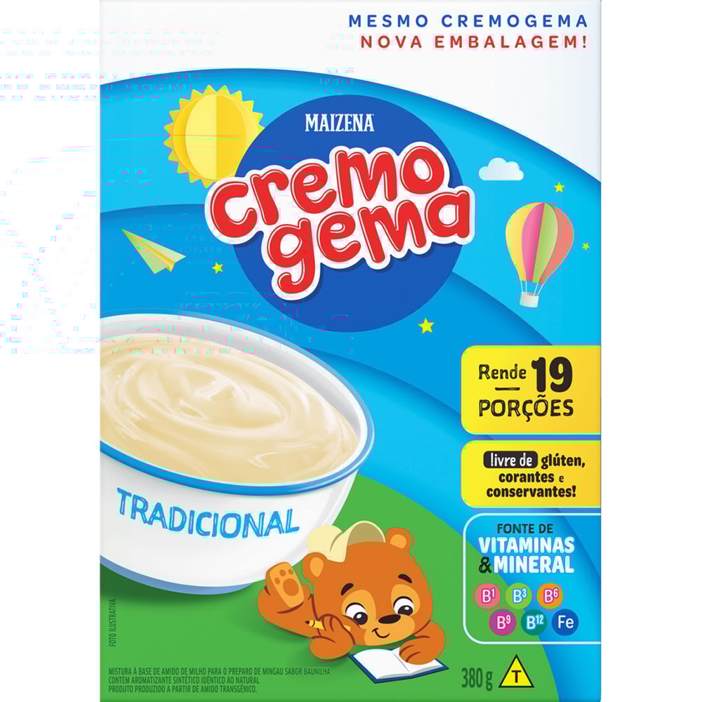 Mingau Tradicional Maizena Cremogema 380g - Destro