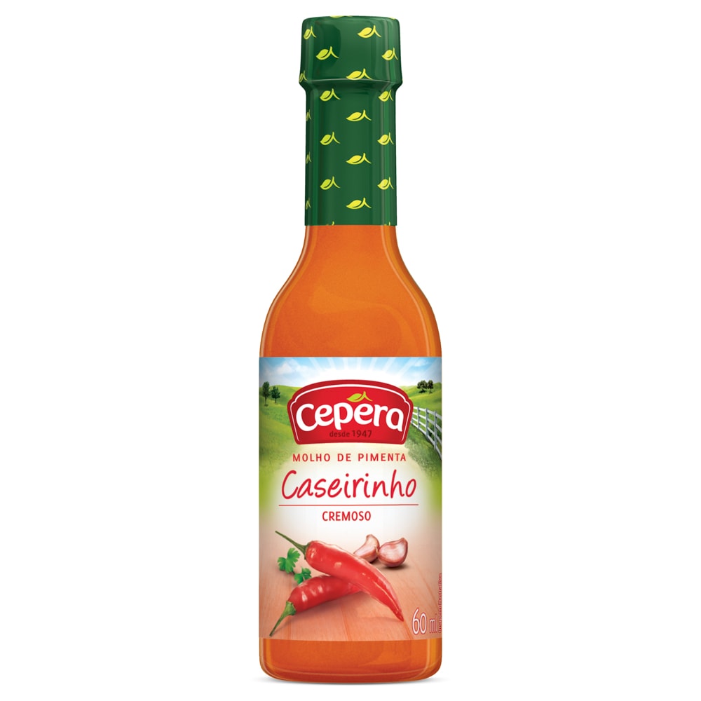 Molho de Pimenta Cepêra Caseirinho 60ml - Destro