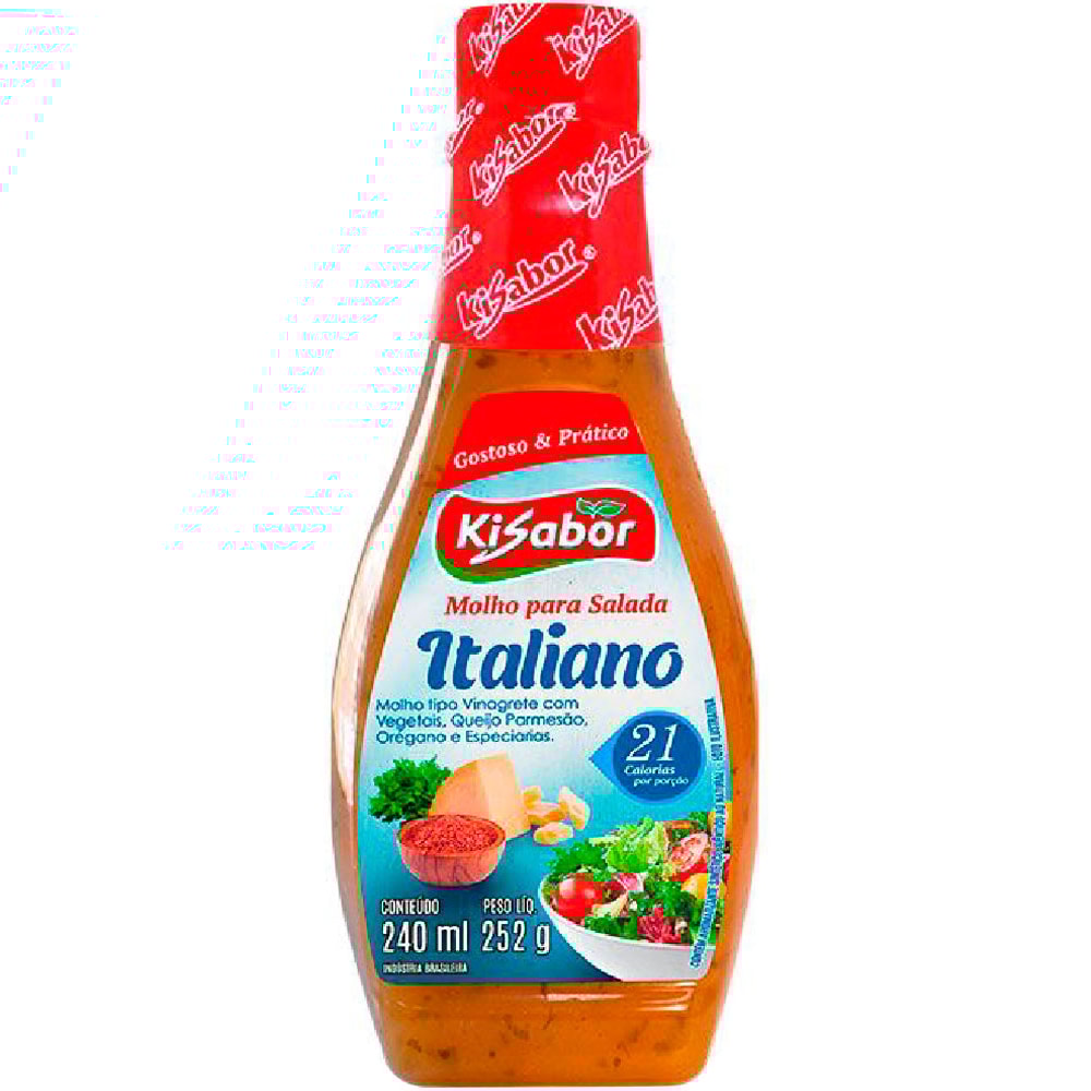 Molho de Salada Kisabor Italiano 240ml - Destro