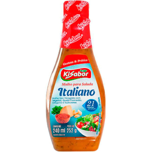 Molho de Salada Kisabor Italiano 240ml - Destro