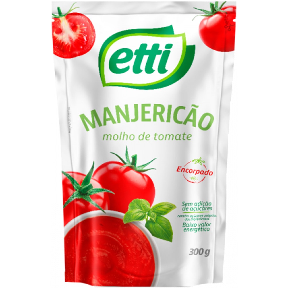 Molho de Tomate Etti Manjeric?o Sach? 300g - Destro
