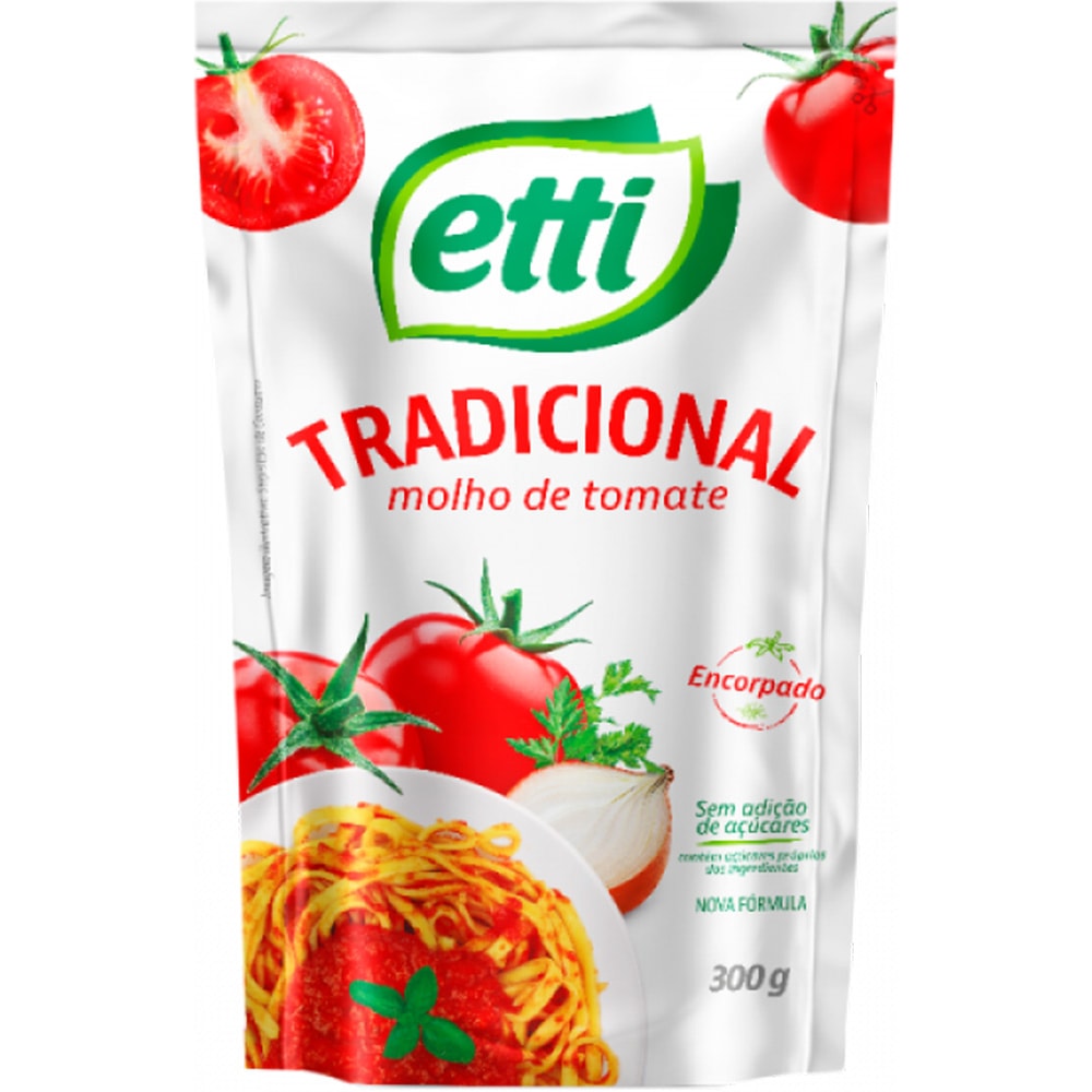 Molho de Tomate Etti Tradicional Sach? 300g - Destro