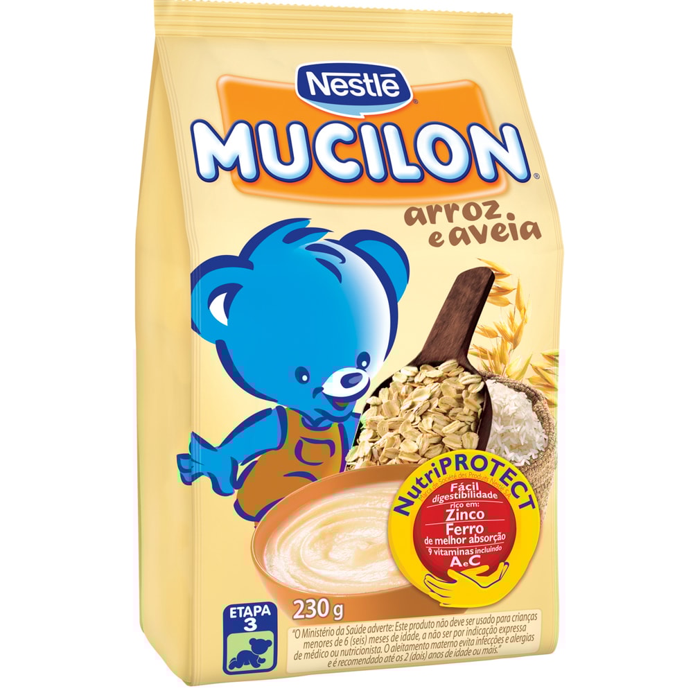 Mucilon de Arroz e Aveia Sachet 230g - Destro