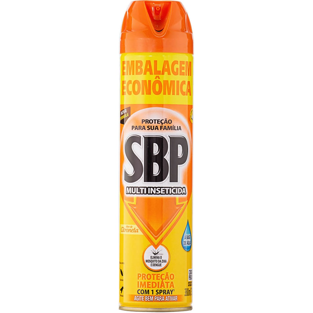 Multi Inseticida SBP Aerossol Óleo de Citronela 380ml Embalagem Econôm ...
