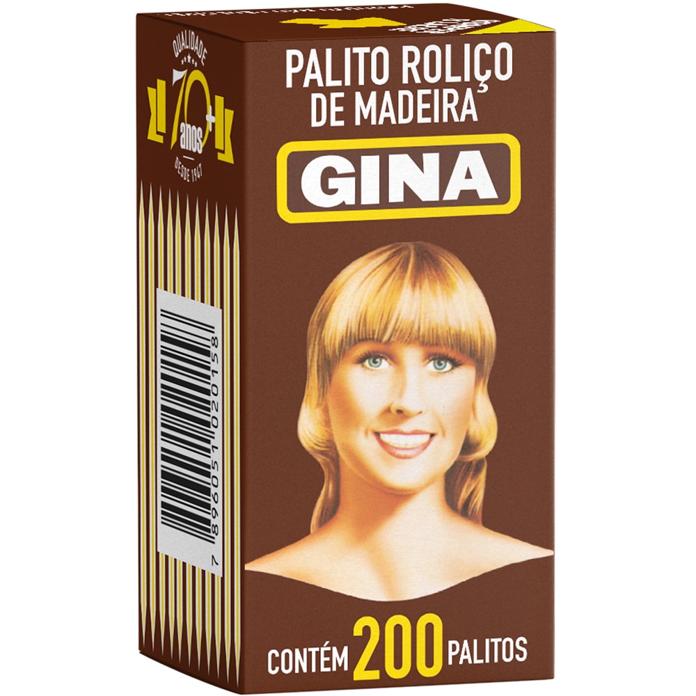 Palito de Dente Gina Palitos 200 unidades - Destro