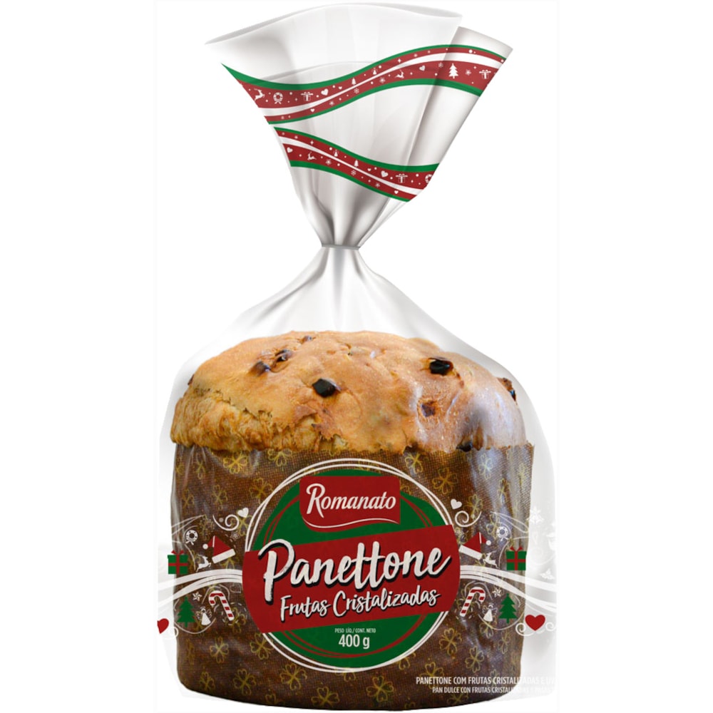 Panettone Romanato Polli Frutas 400g - Destro