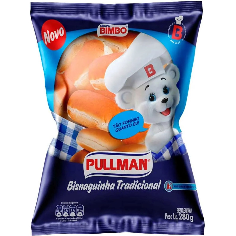 Pão Bisnaguinha Pullman Tradicional 280g - Destro