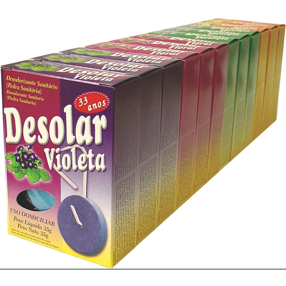 Pedra Sanitária Desolar Caixa Mista 12x35g - Destro