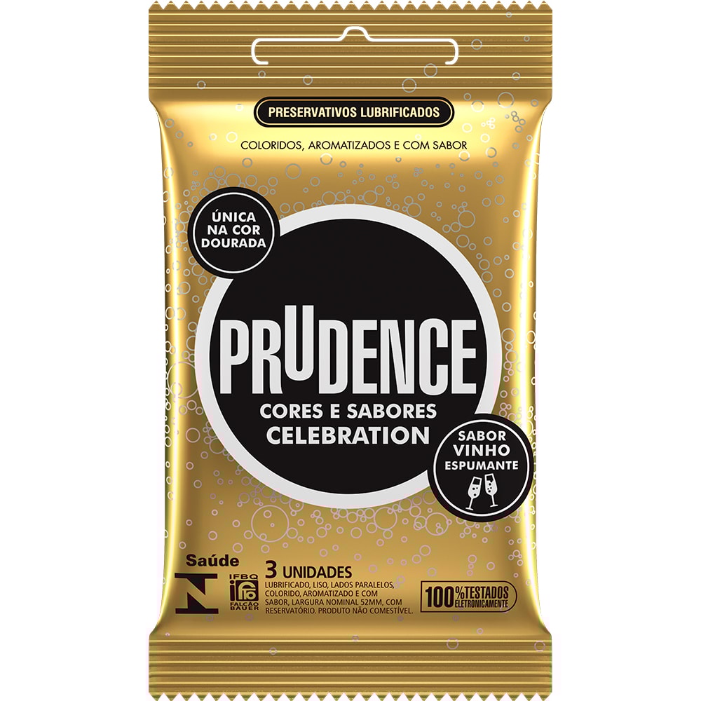Preservativo Prudence Celebration 3 Unidades - Destro