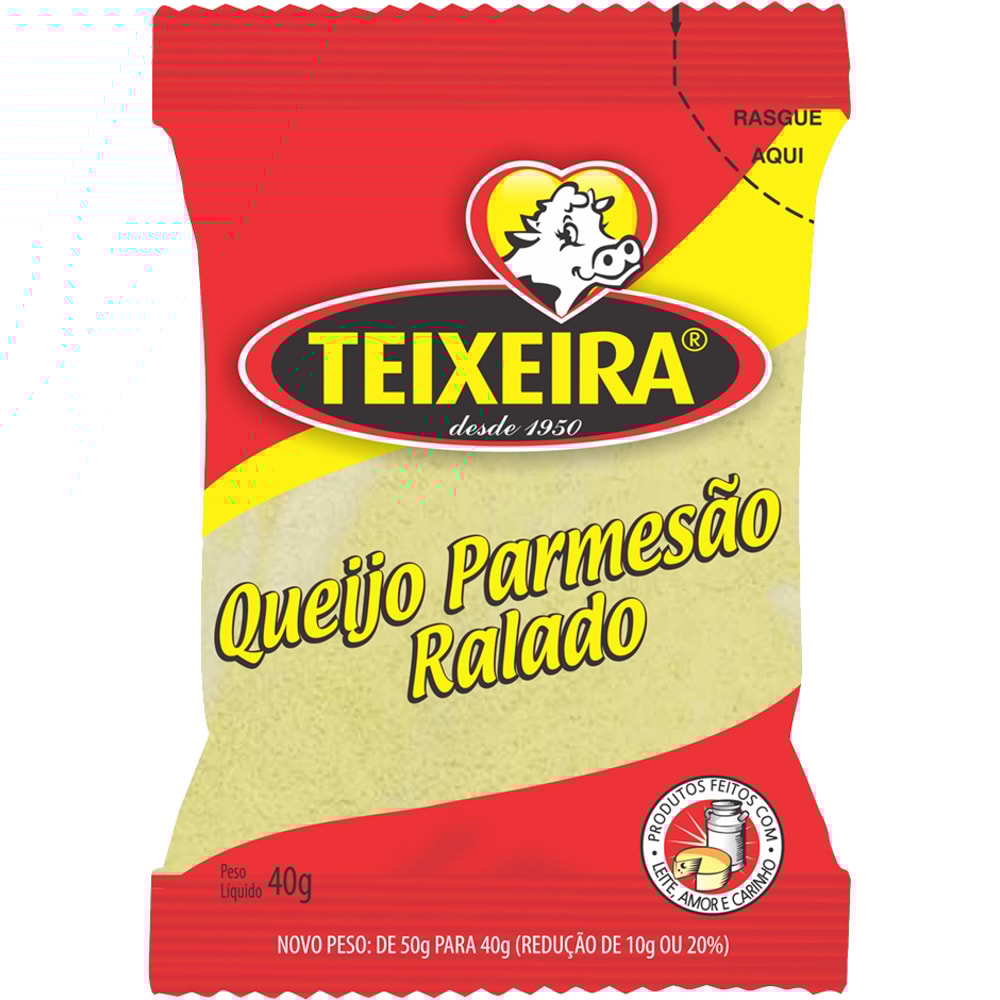 Queijo Parmesão Ralado Teixeira 40g - Destro