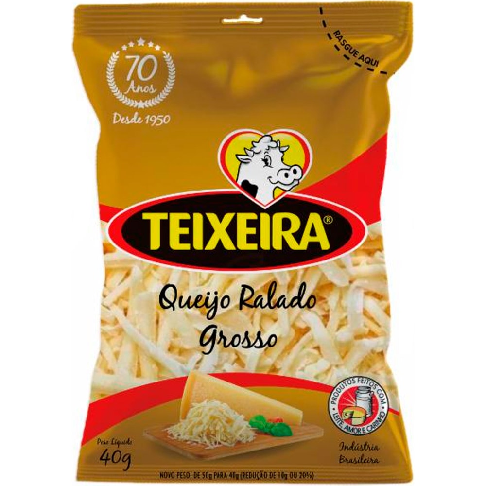 Queijo Ralado Teixeira Grosso 40g - Destro