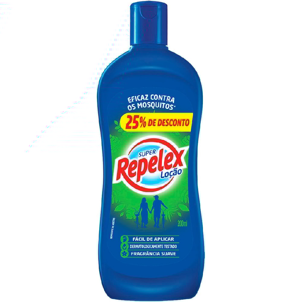 Repelente Super Repelex Loção 25% Desconto 200ml - Destro