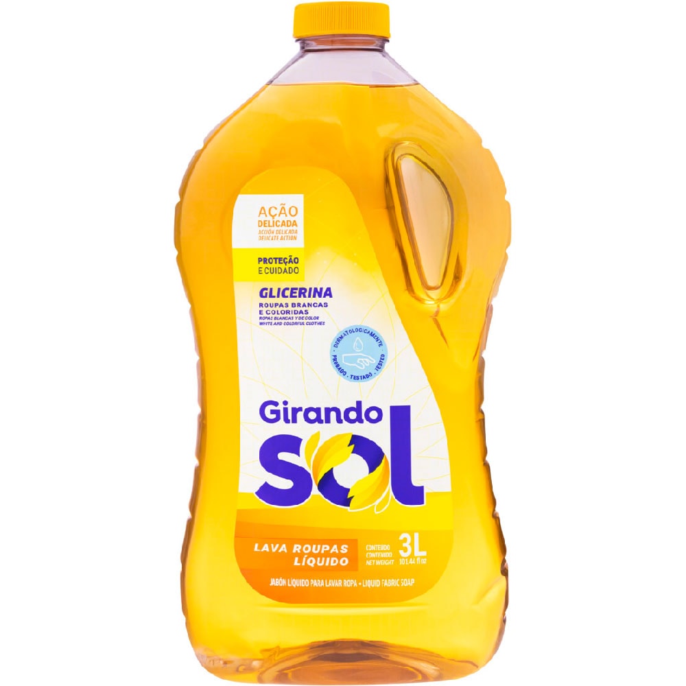 Sabão Líquido Girando Sol Glicerina 3L - Destro