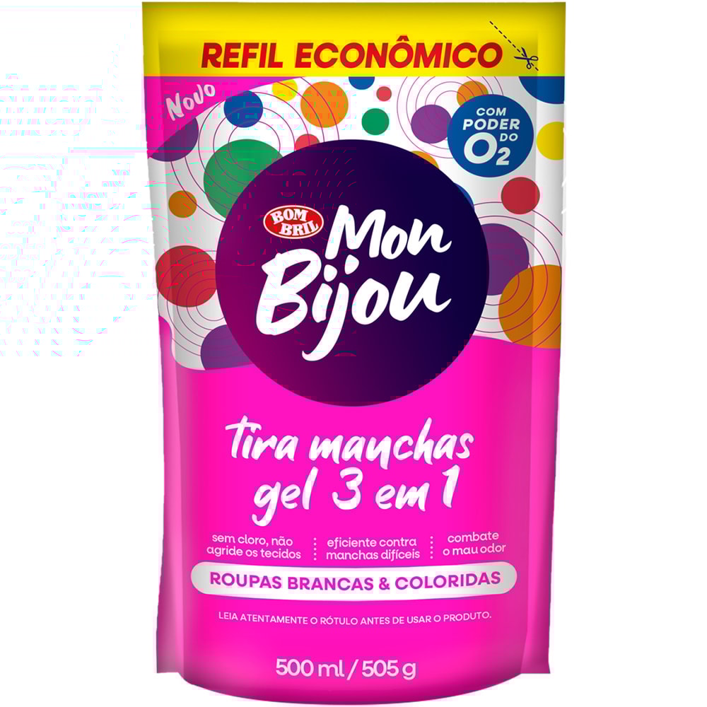 Sabão Mon Bijou Líquido 3 em 1 Refil 500ml - Destro