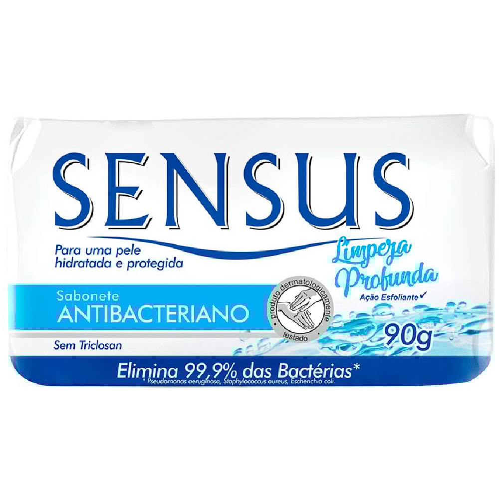Sabonete em Barra Sensus Antibacteriano Limpeza Profunda 90g - Destro