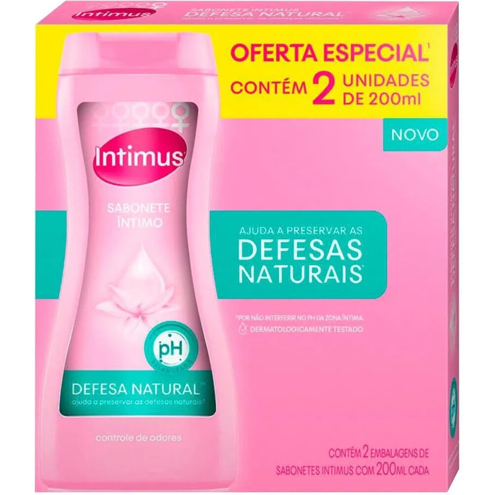 Sabonete Intimus Íntimo Líquido 2 Unidades 200ml - Destro