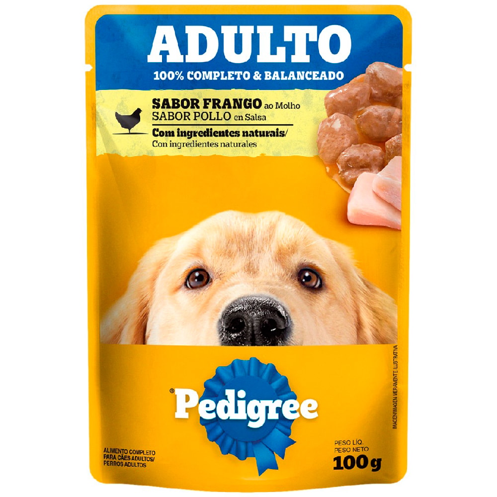 Sachê Pedigree para Cães Adultos Sabor Frango 100g - Destro