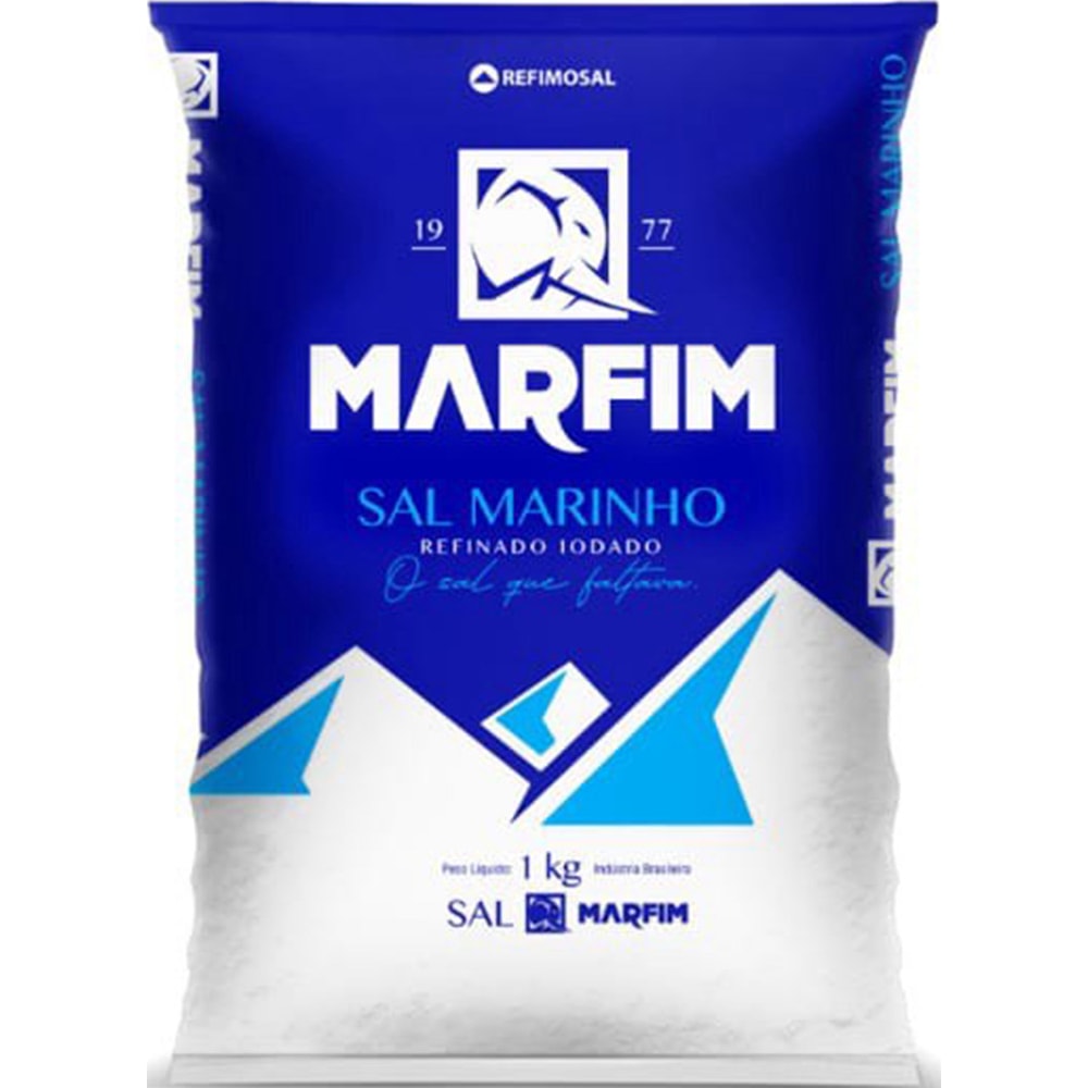 Sal Refinado Marfim Marinho 1Kg - Destro