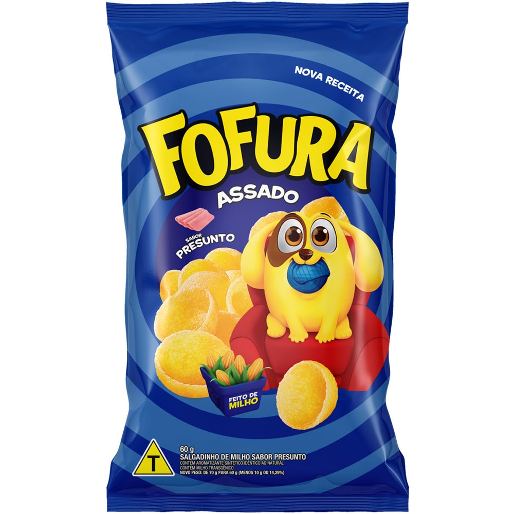 Salgadinho Fofura Sabor Presunto 60g - Destro