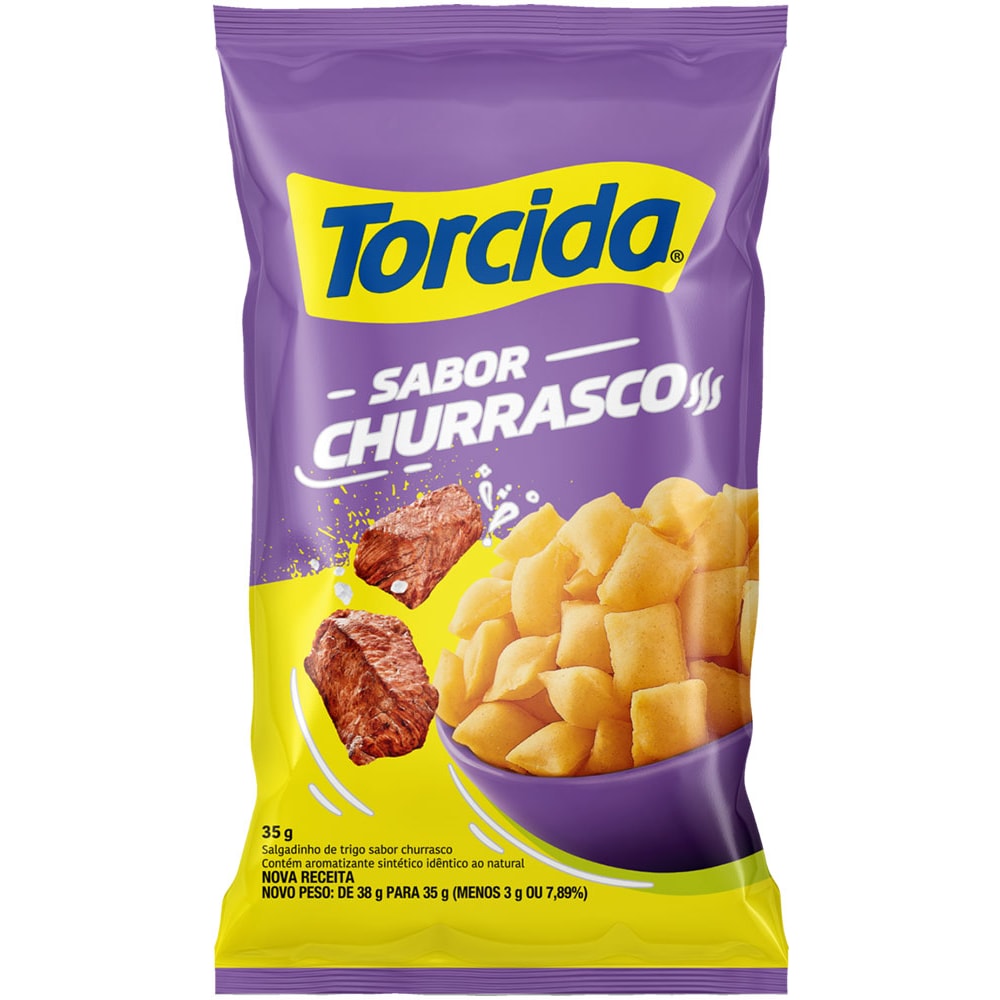 Salgadinho Torcida Jr Sabor Churrasco 35g - Destro