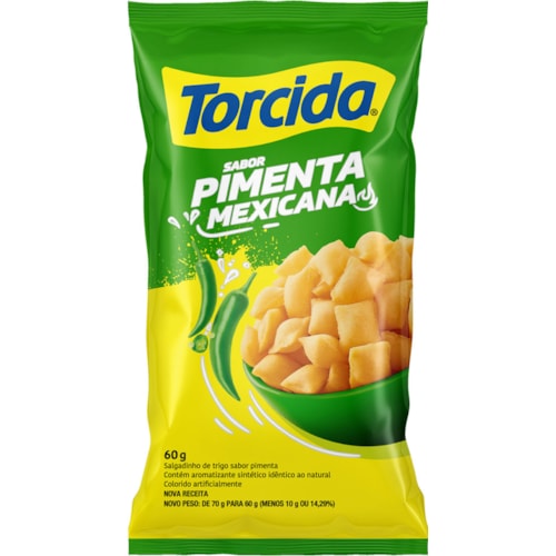 Salgadinho Torcida Sabor Pimenta Mexicana 60g Destro