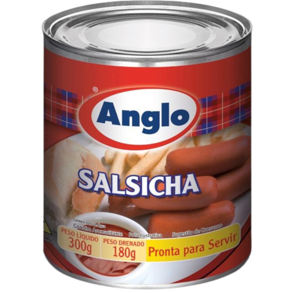 Salsicha Anglo Tipo Viena Enlatada 180g - Destro