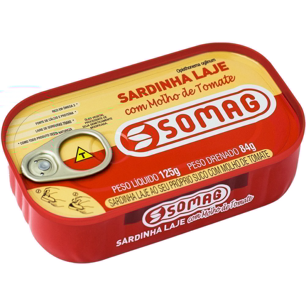 Sardinha Laje Somag Tomate 125g - Destro