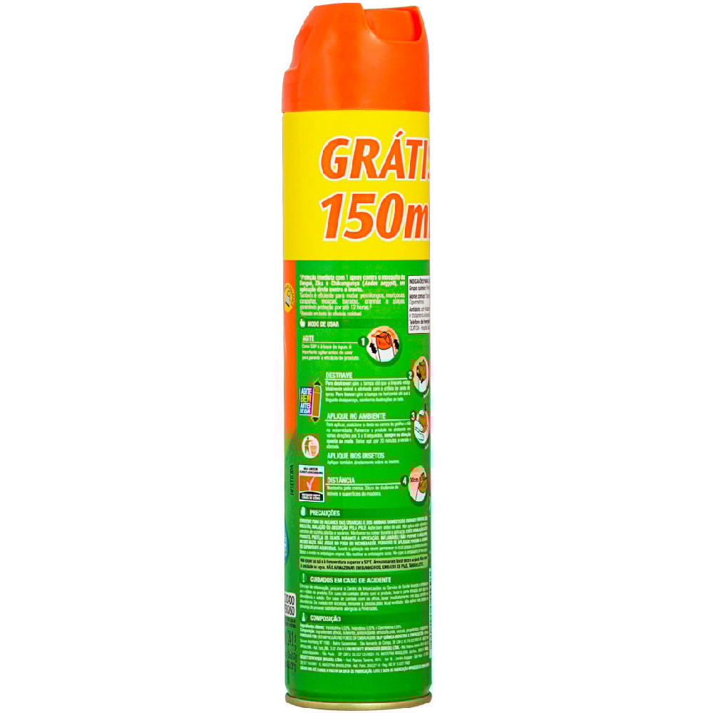 SBP Multi Inseticida Aerosol Eucalipto 450ml Grátis 150ml - Destro