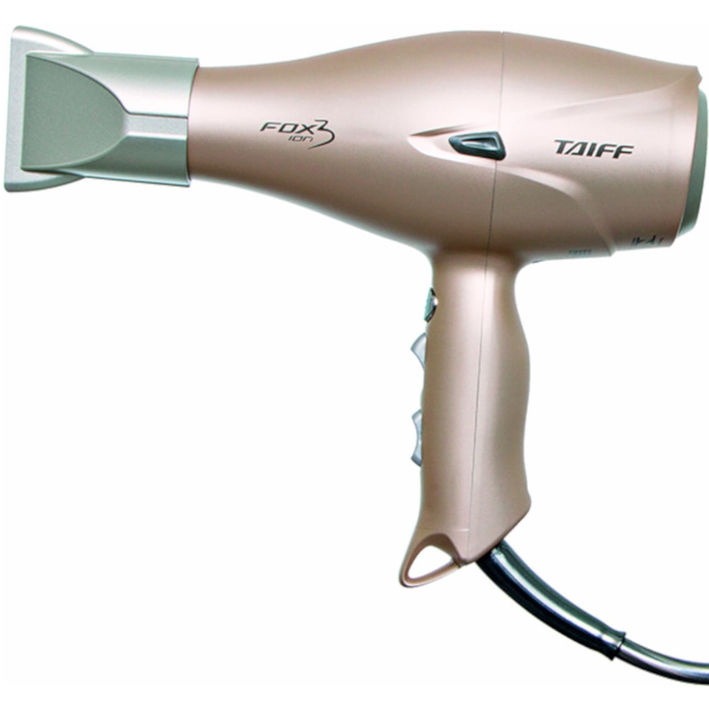 Secador de Cabelo Profissional Taiff Fox Ion 3 2200W FF10 Dourado 220V ...